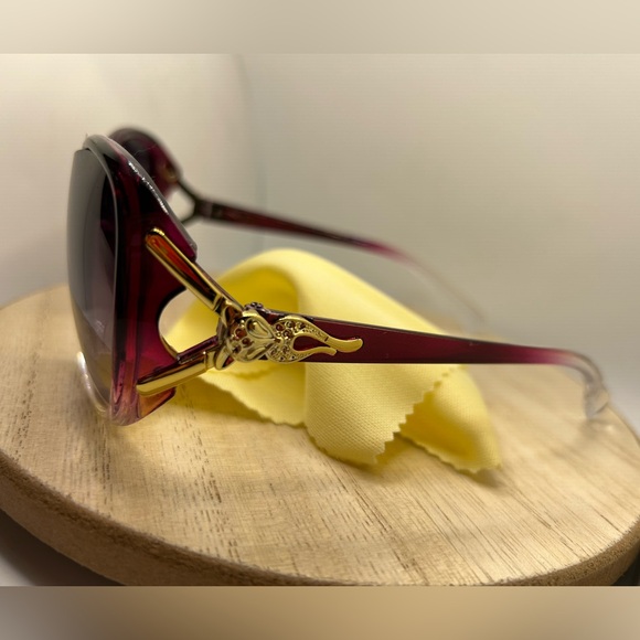 Accessories | Sunglasses Purple Ombre Golden Cat | Poshmark